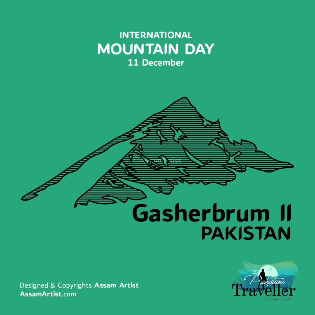 Gasherbrum 2 Woodcut Style-100 – The Pakistani Traveller Assam Artist ...